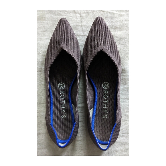Rothy's | Shoes | New Rothys Grey Pointed Toe Flats | Poshmark